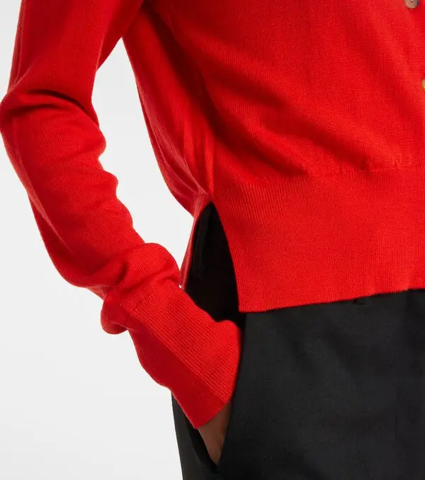 Calvin Klein Scarlet Wool Cardigan