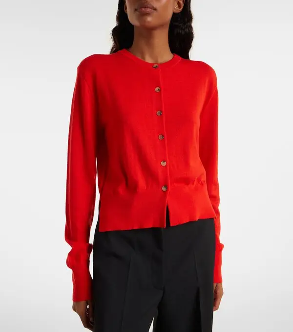 Calvin Klein Scarlet Wool Cardigan