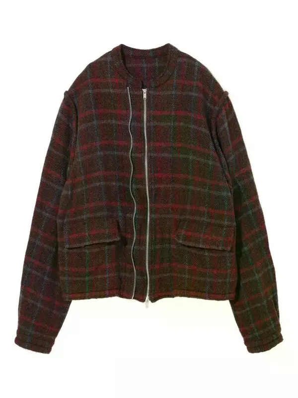 Undercover Checked Zip-up Jacket