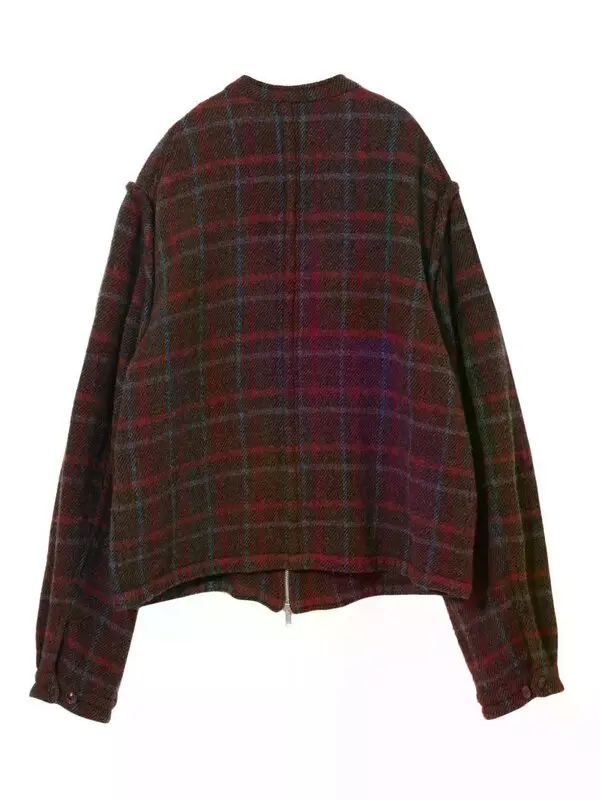 Undercover Checked Zip-up Jacket
