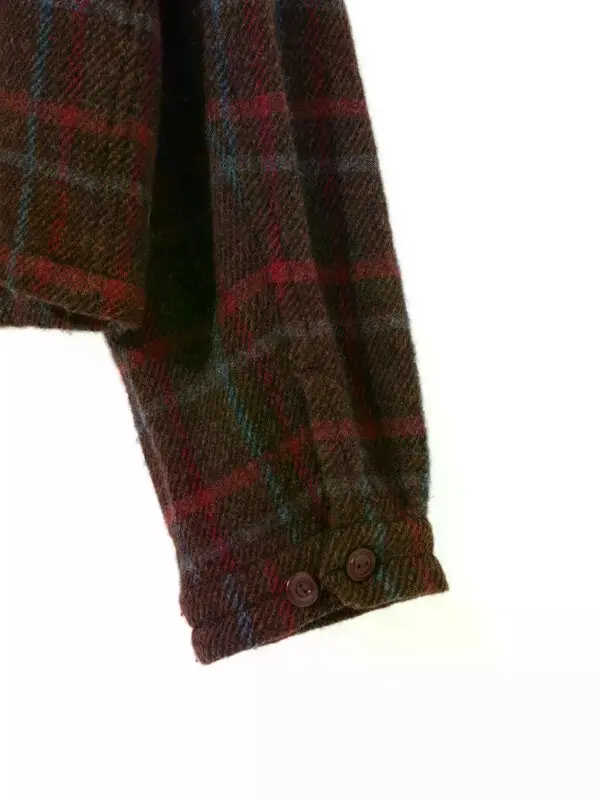 Undercover Checked Zip-up Jacket