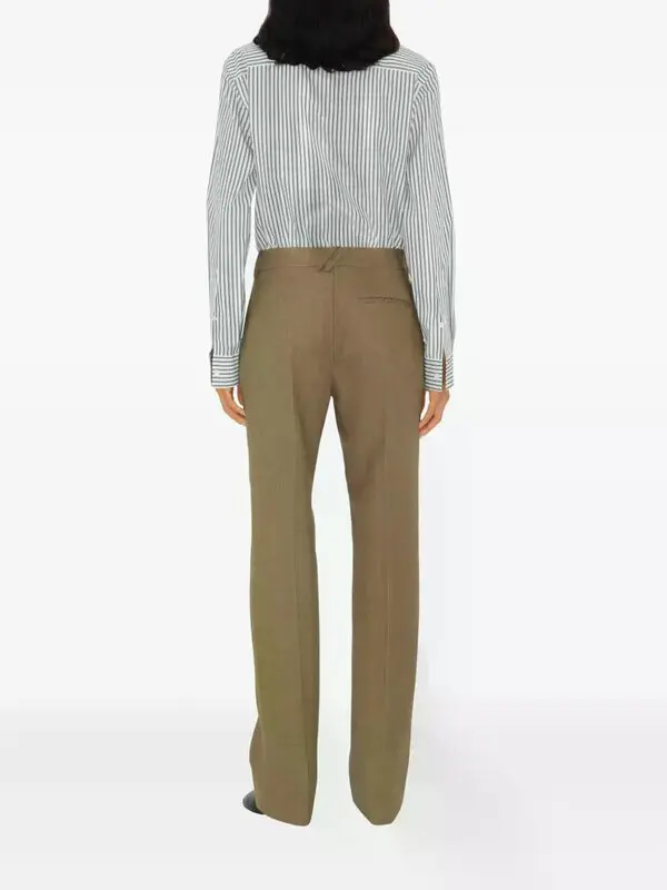 Burberry Wool Tailored Trousers - Neutrals