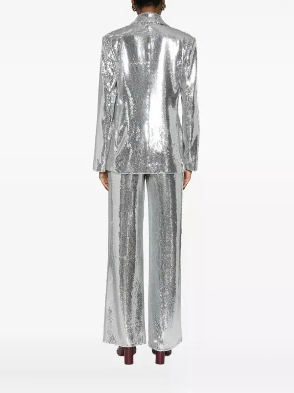 Patrizia Pepe Sequinned Notched Lapel Blazer