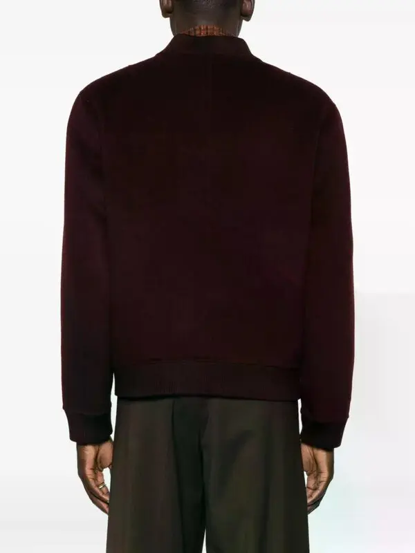AMARANTO Zip-up Bomber Jacket - Red