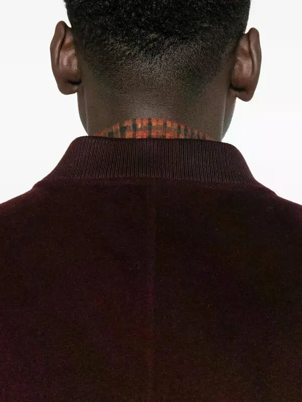 AMARANTO Zip-up Bomber Jacket - Red