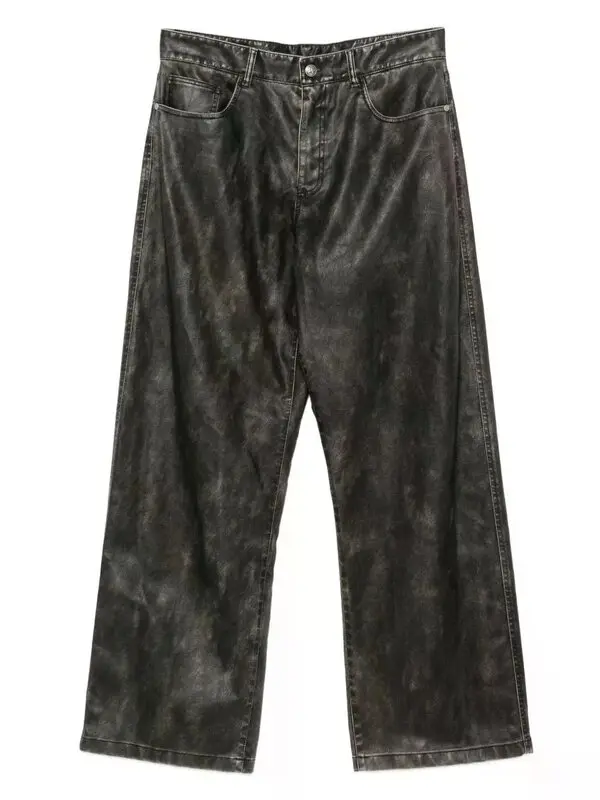 Palm Angels Curved Logo Coated Trousers
