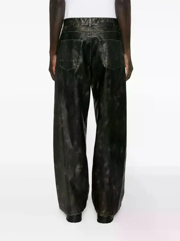 Palm Angels Curved Logo Coated Trousers