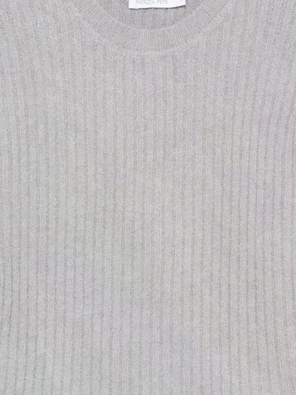 Patrizia Pepe Ribbed Crew-neck Sweater