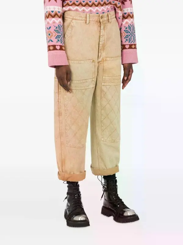 Moschino Quilted Patch Pocket Trousers