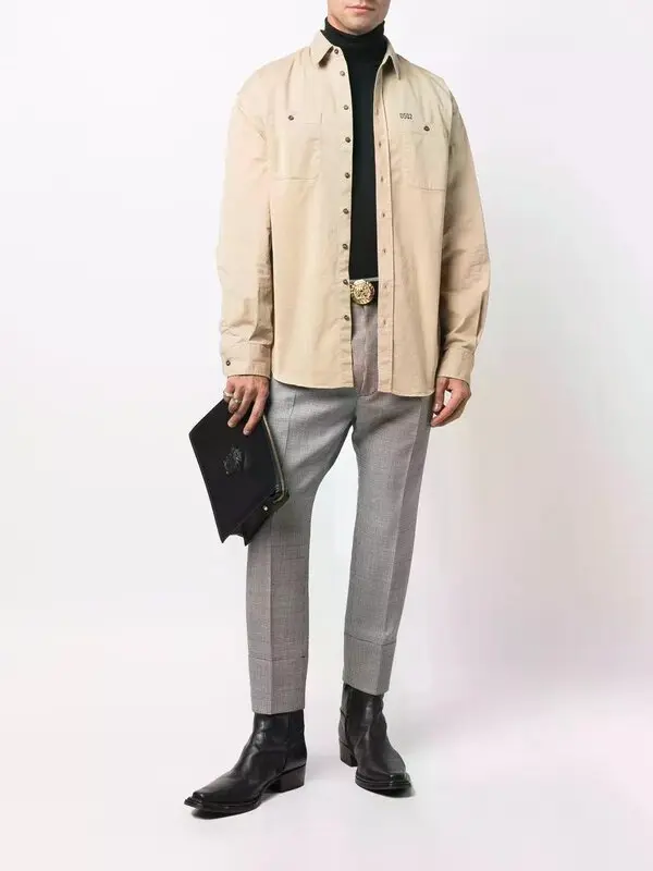 Dsquared2 Houndstooth Cropped Tailored Trousers