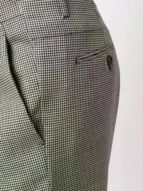 Dsquared2 Houndstooth Cropped Tailored Trousers