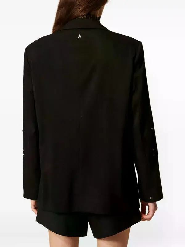 TWINSET Embellished Crystal Blazer