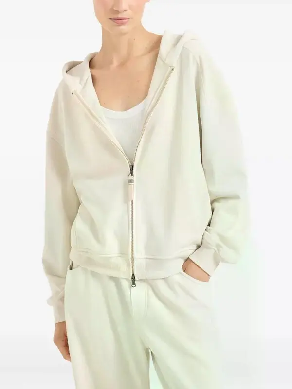 Brunello Cucinelli Zip-up Hooded Sweatshirt