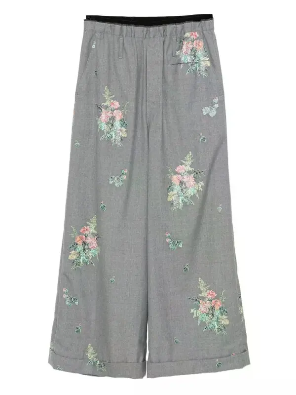 BED J.W. FORD Floral Embroidered Trousers