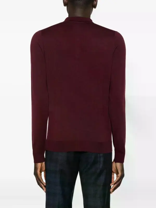 JEORDIE'S Long-sleeve Polo Shirt - Red