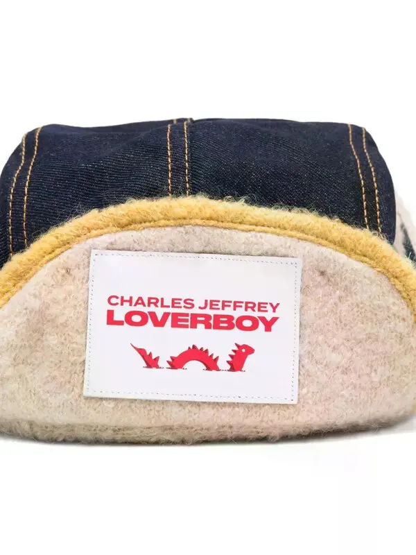 CHARLES JEFFREY Shearling Trimmed Trapper Hat