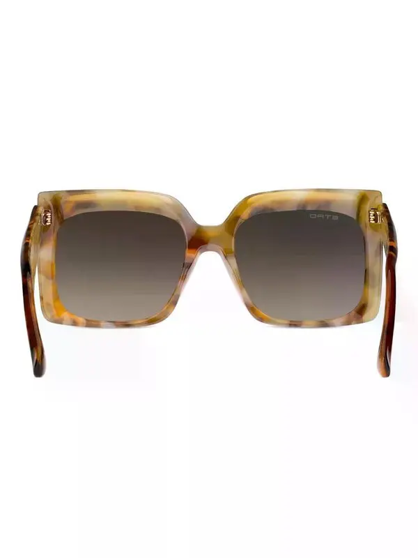Etro Tortoiseshell Geometric Frame Sunglasses - Brown