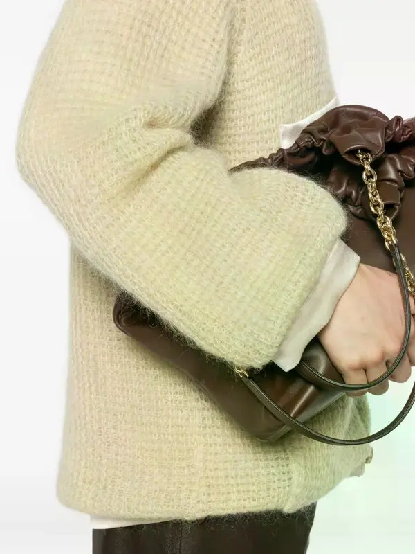 FORTE_FORTE Waffle-knit Pocket Cardigan