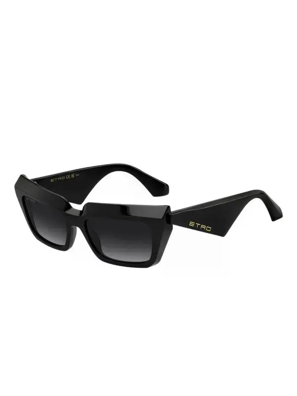 Etro Geometric Frame Sunglasses - Black