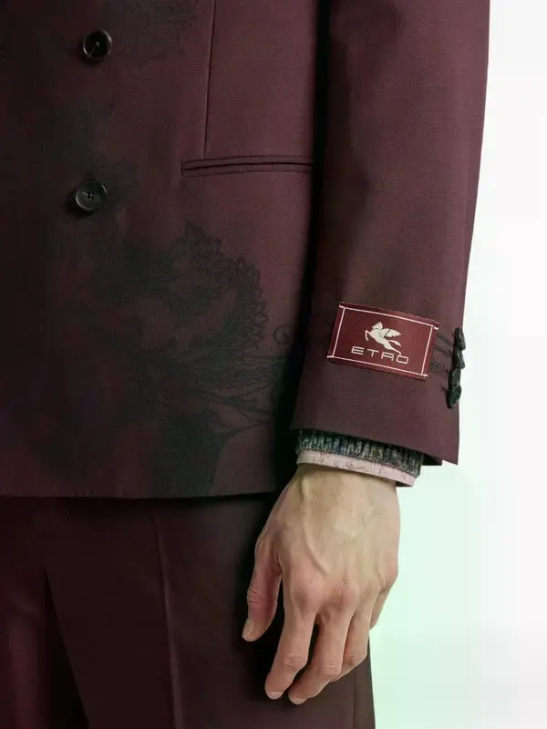 Etro Paisley-motif Double-breasted Jacket