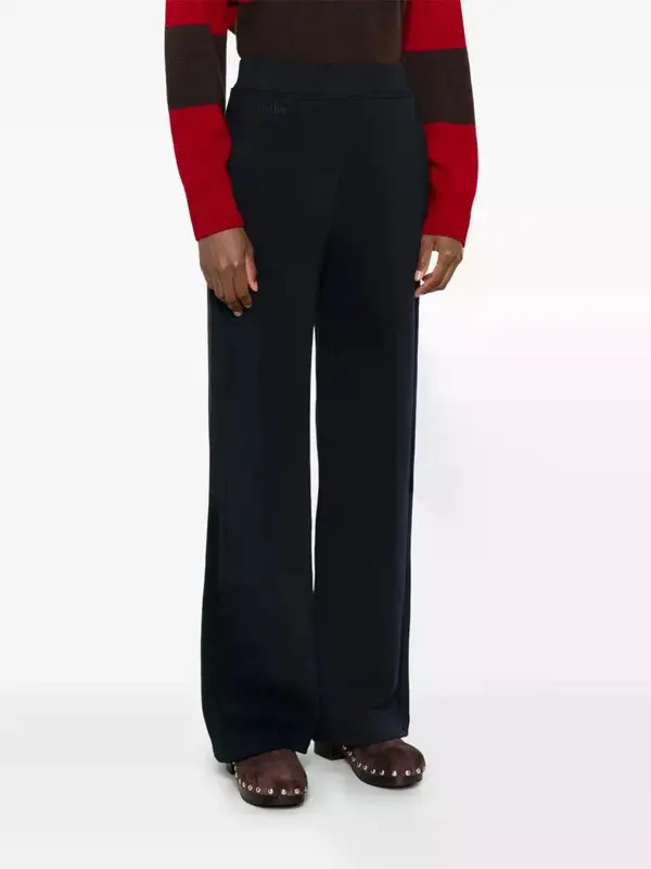Max Mara Ribbed Waistband Trousers - Blue