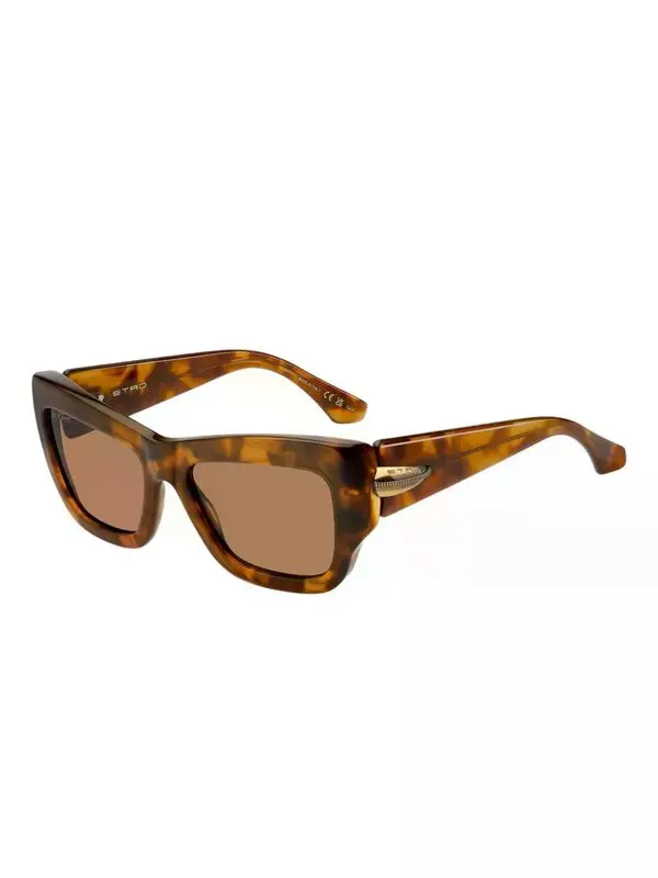 Etro Tortoiseshell Rectangle Frame Sunglasses - Brown