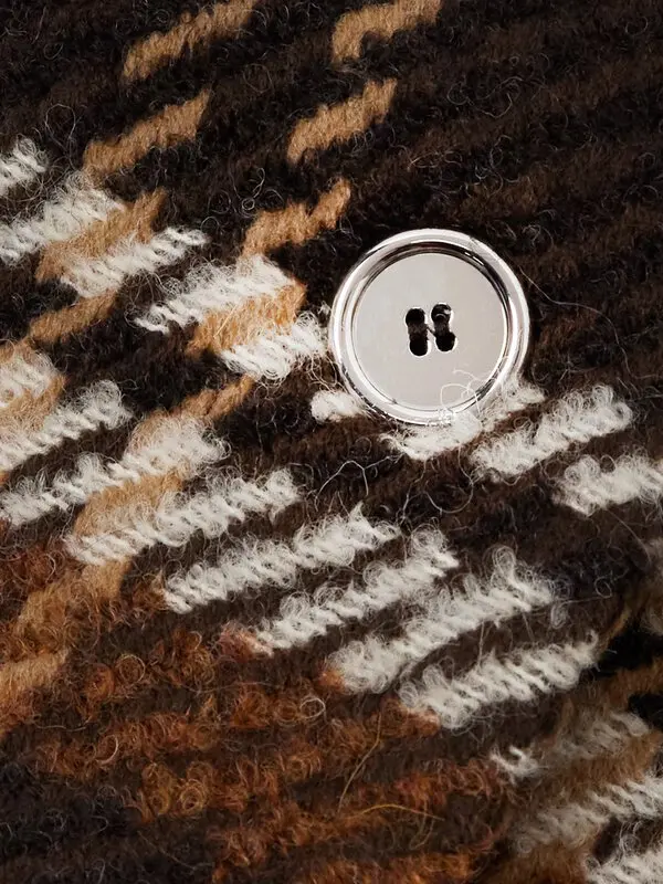 PATOU Checked Wool-blend Coat