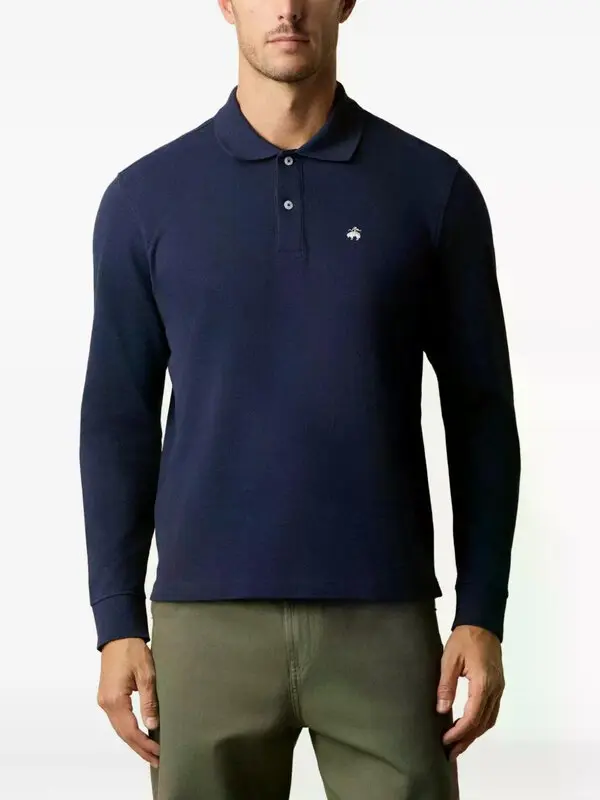 Brooks Brothers Piqué Cotton Polo Shirt - Blue