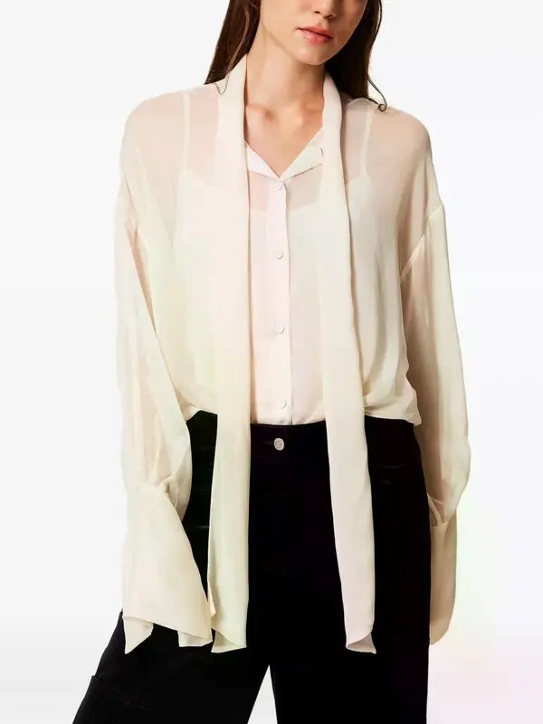 TWINSET Tie-neck Long-sleeve Shirt