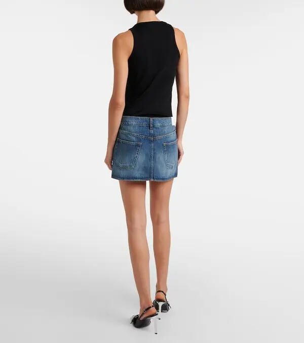 Coperni Vintage Denim Wrap Skirt