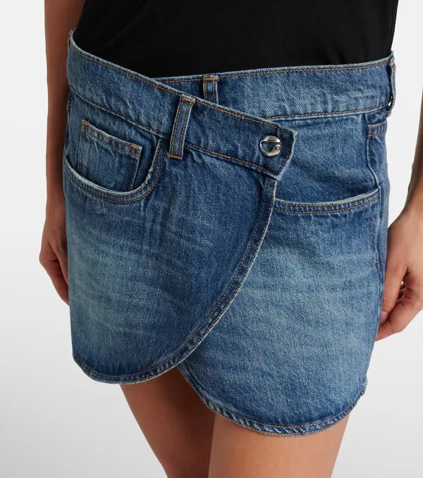 Coperni Vintage Denim Wrap Skirt
