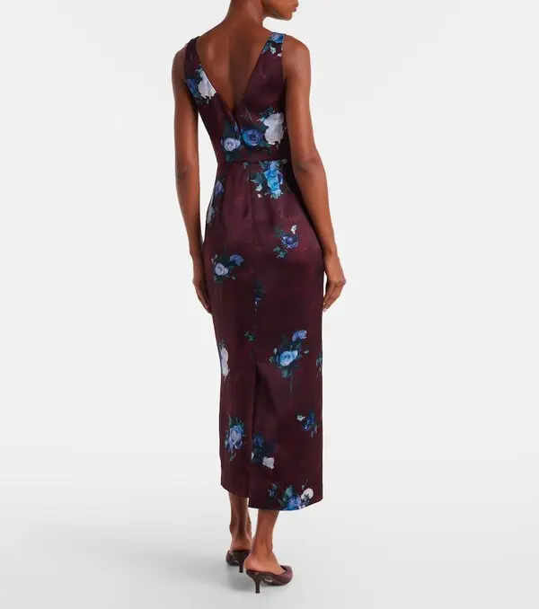 Erdem Floral Duchesse Cocktail Dress