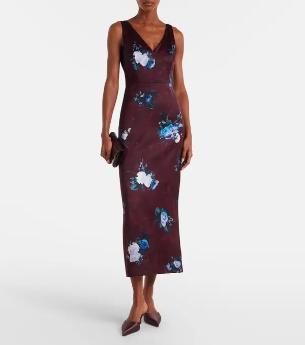 Erdem Floral Duchesse Cocktail Dress