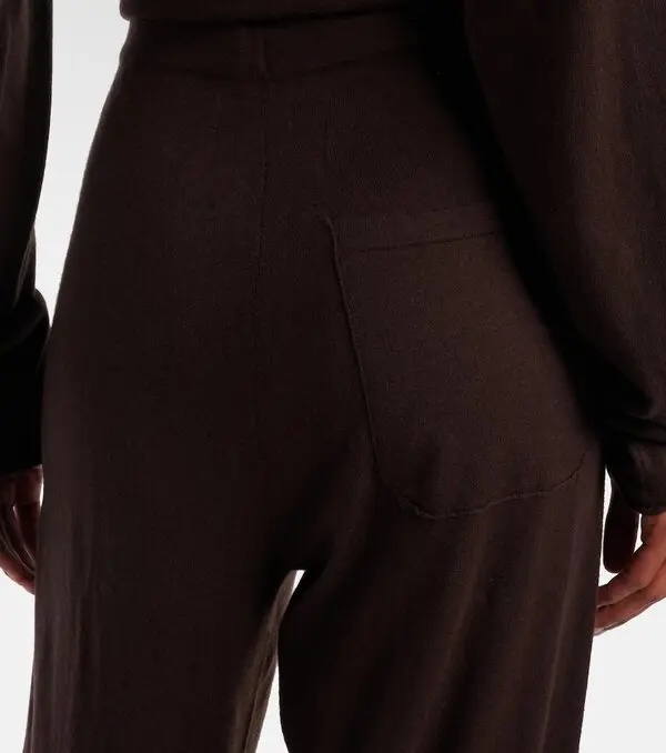 Extreme Cashmere N°353 Relaxed Cotton-blend Straight Pants In Dark - Brown