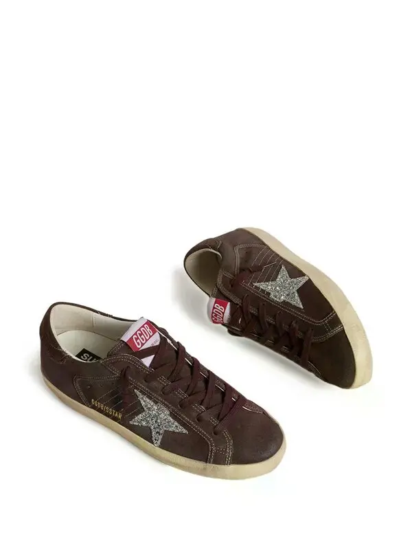GOLDEN GOOSE Super Star Glitter-star Embellished Sneakers