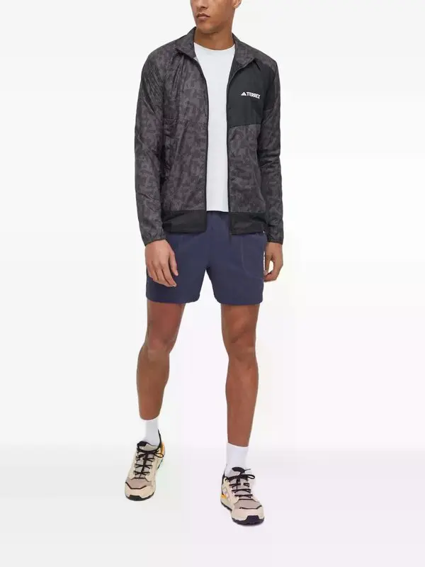Adidas Abstract-print Zip-up Jacket