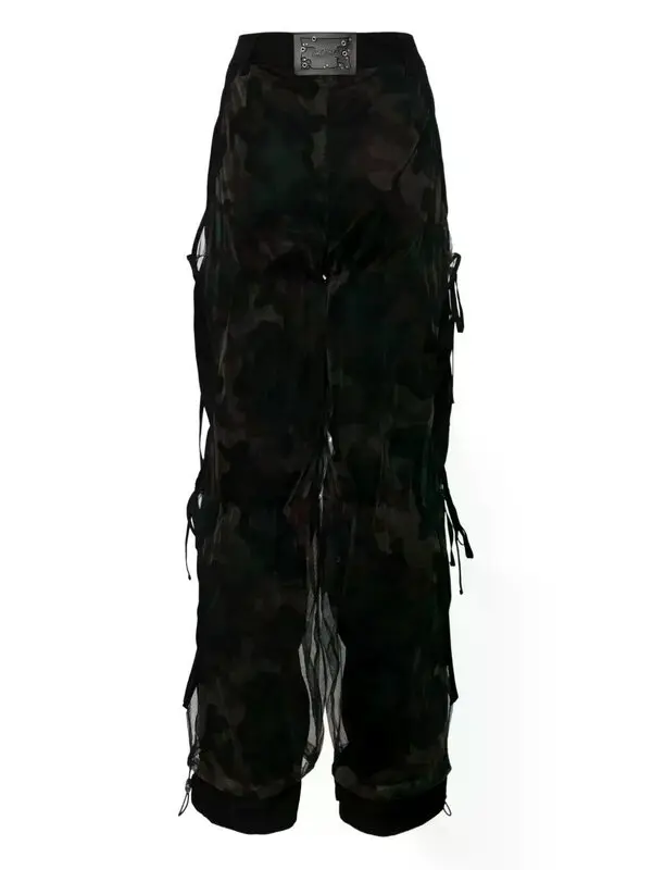 Andersson Bell Camouflage Mesh Layered Trousers
