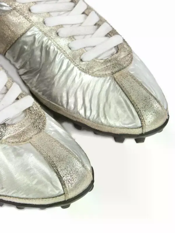 MAISON MARGIELA Metallic Low-top Sprinters - Silver
