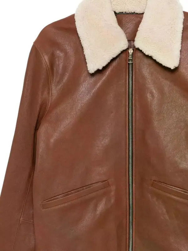 Paul Smith Collared Leather Jacket