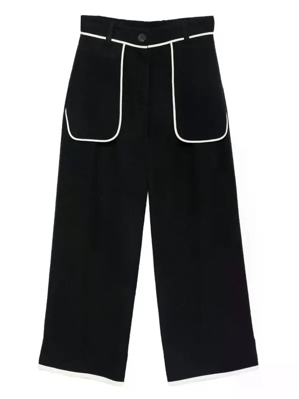 Soh Contrasting-trim Trousers