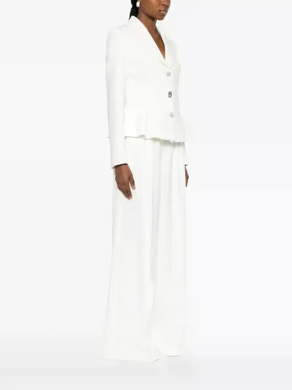 NISSA Crystal-embellished Single-breasted Blazer