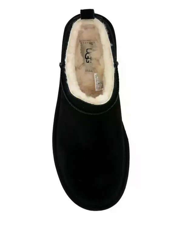 UGG Classic Micro Suede Shearling Lined Clogs - Black