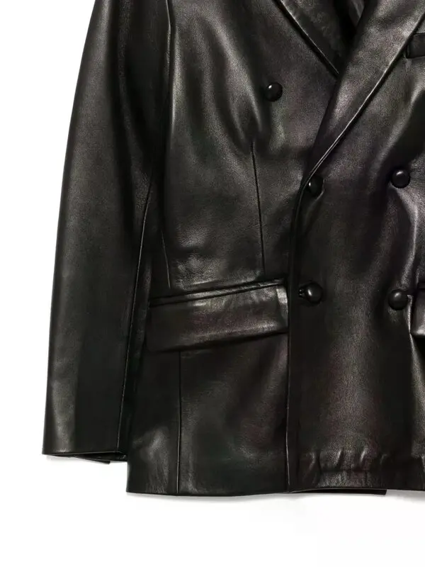 ERNEST W. BAKER Ernest W Leather Jacket - Black