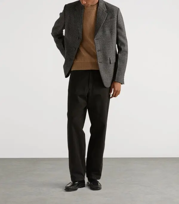 Prada Cotton Twill Wide-leg Trousers
