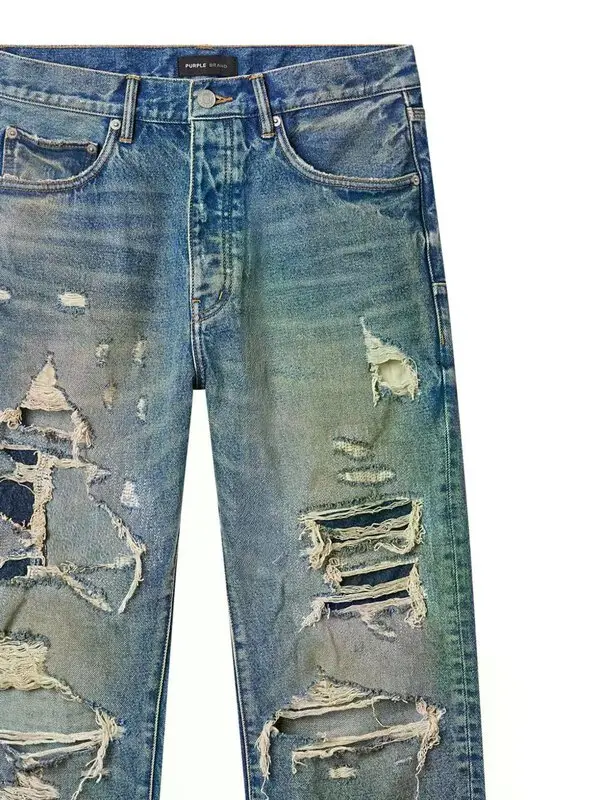 PURPLE BRAND P011 Repair Blowout Jeans
