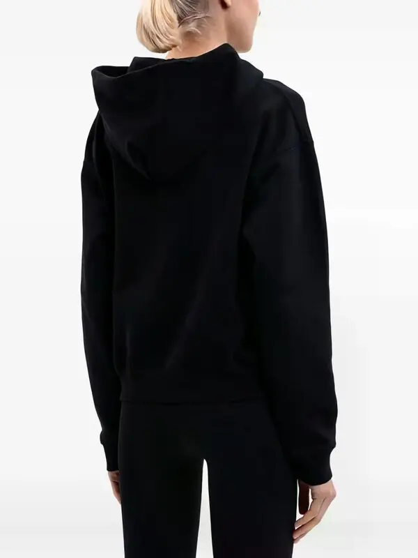 Vetements Zip-up Hoodie With Drawstring Hood And Tonal Logo Detail