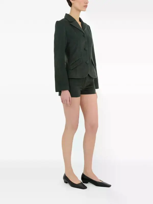 ALFIE Fine-knit Mini Shorts - Green