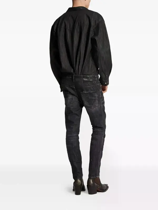 Dsquared2 Distressed Patch Detail Jeans