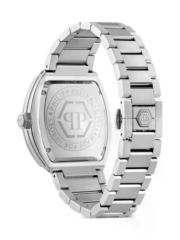 Philipp Plein Hexagon Phantom 44mm Stainless Steel Bracelet Watch - Black