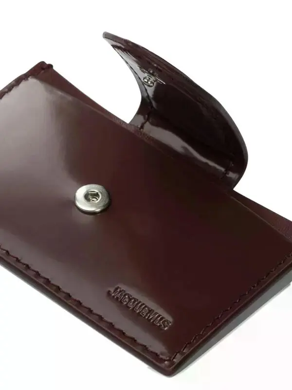 Jacquemus The Bambino Stitched Tab Wallet - Brown